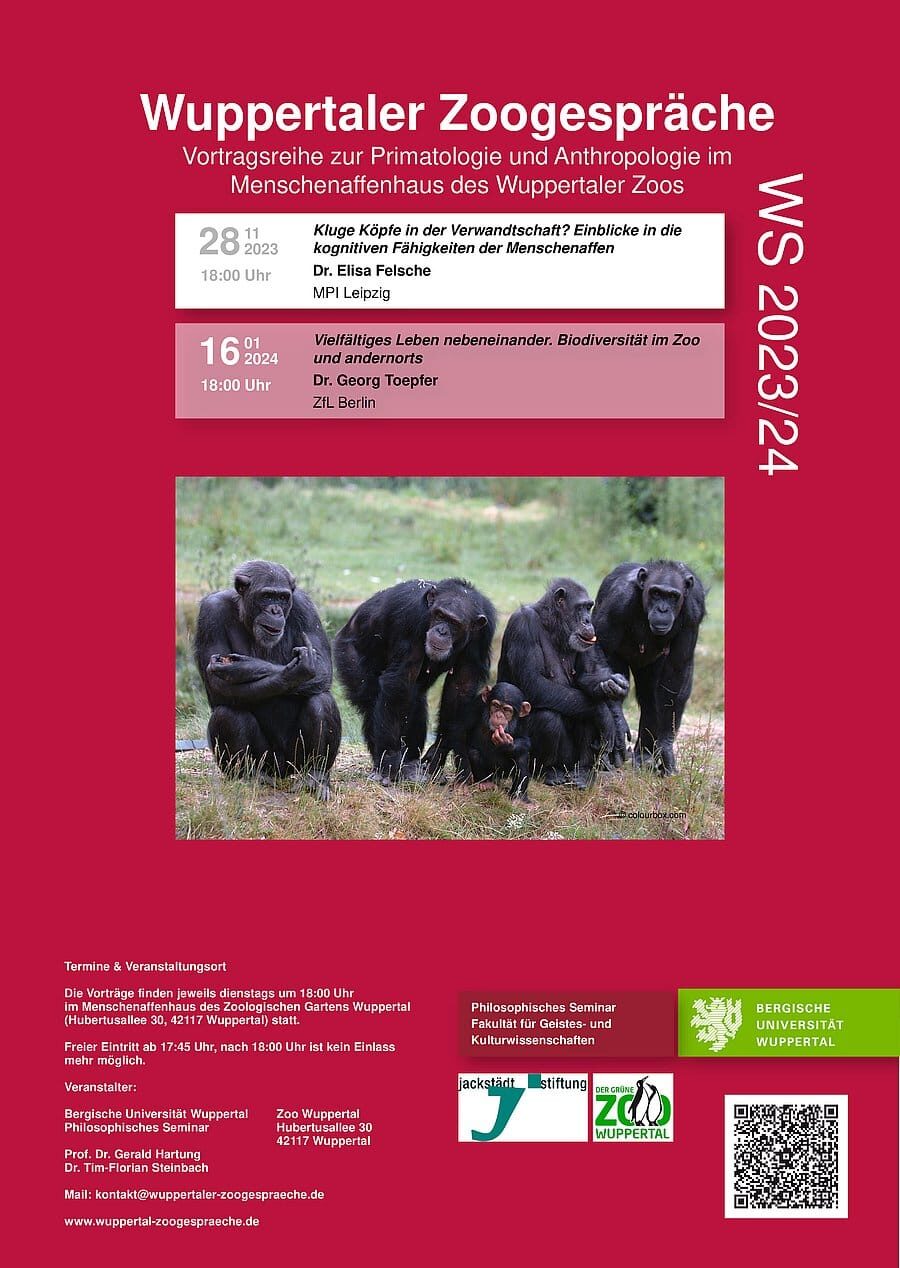 Wuppertaler Zoogespräche im Menschenaffenhaus | Der Grüne Zoo Wuppertal