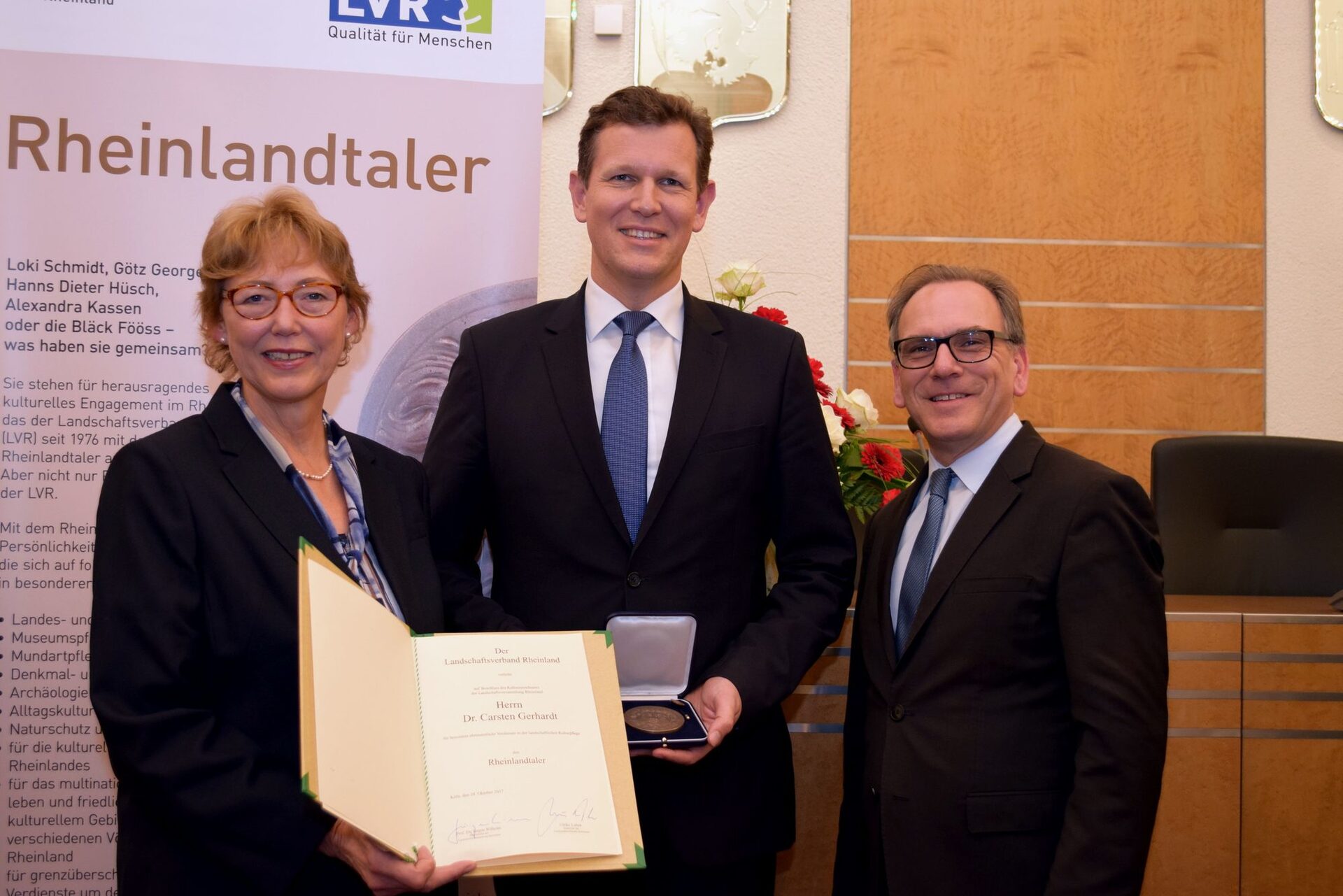 Rheinlandtaler für Carsten Gerhardt | Wuppertal