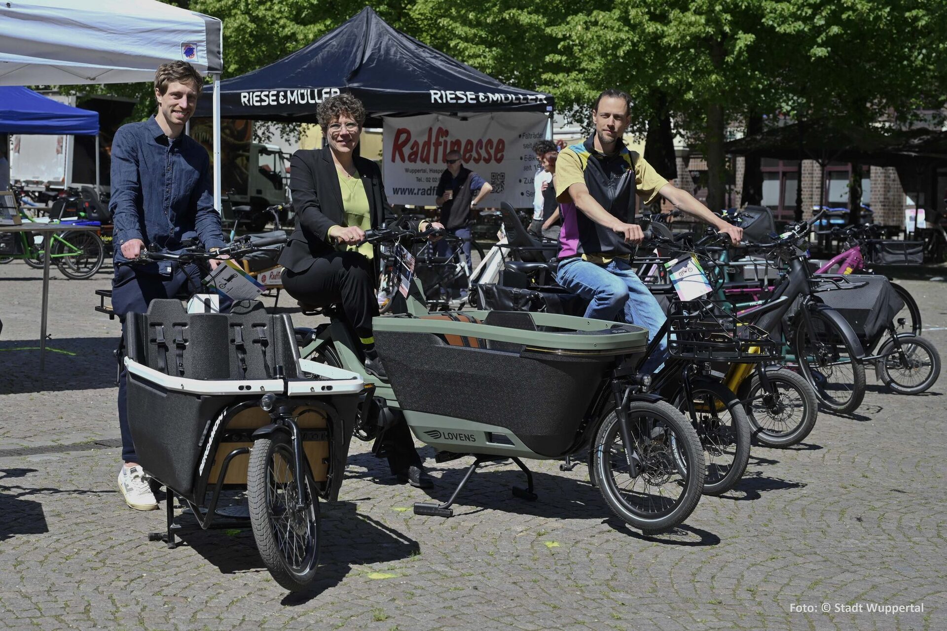 Probefahrt mit dem Lastenrad: Cargobike Roadshow war gut besucht | Wuppertal
